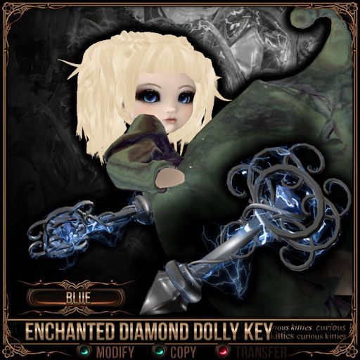 Second Life Marketplace - [Mesh] =^.^= Curious Kitties Unreal Fuzz - Enchanted Diamond Dolly Key ...